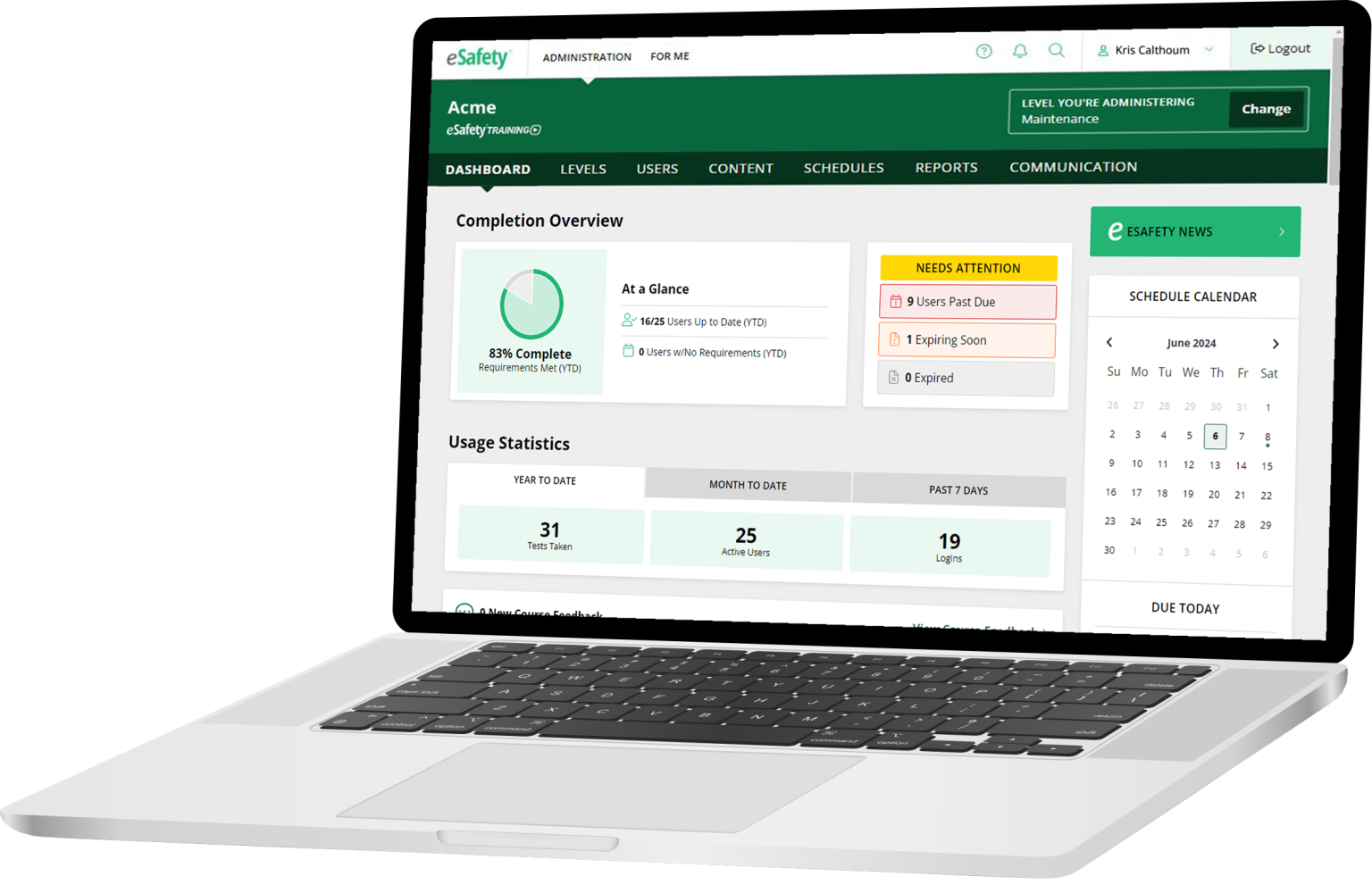 Enterprise Safety Compliance - eSafety Online Training
