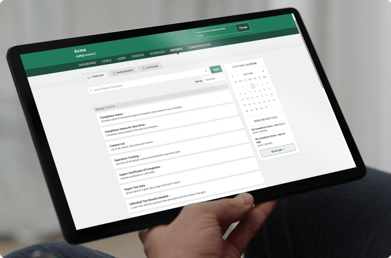 Multi-Location Safety Training Solution | eSafety
